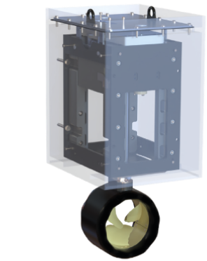 BlueSpin 15 kW Inboard, retractable electric motor for boats